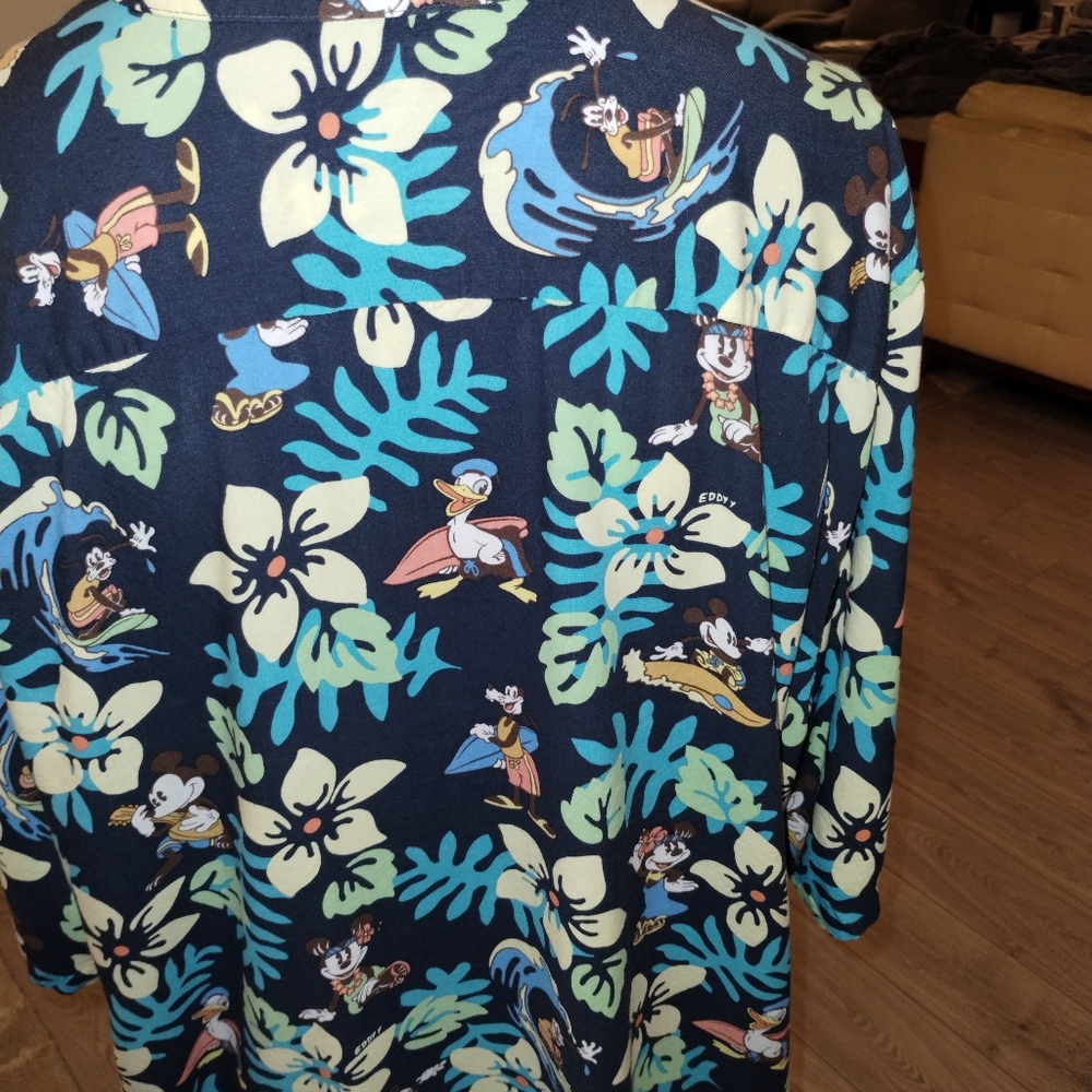 Rare Disney Reyn Spooner Mickey,Minnie And Friends Ha… - Gem